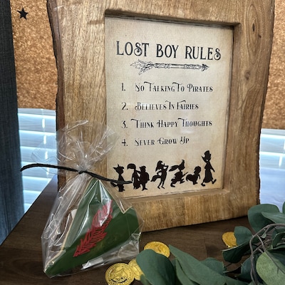 Printable Lost Boys Rules, Neverland Party Decoration, Never Grow up ...