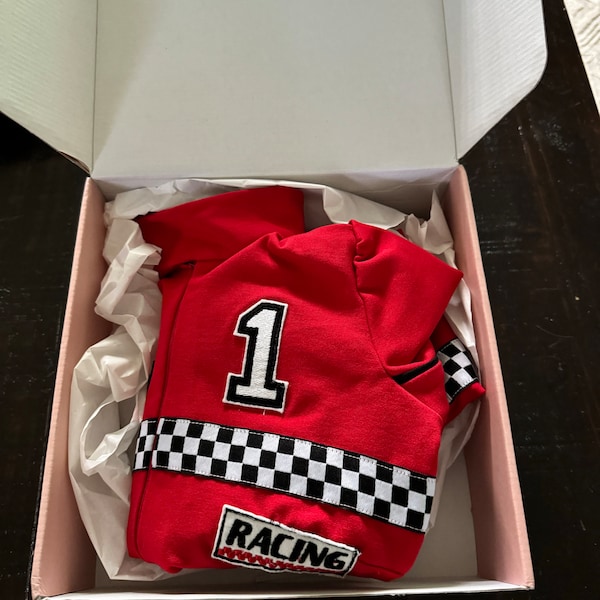 Custom Name Baby Boy Racing Suit, Baby Boy Racking Birthday Costume ...