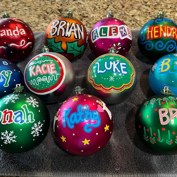Employer/business Customized Christmas Bulbs - Name, Character, Special ...