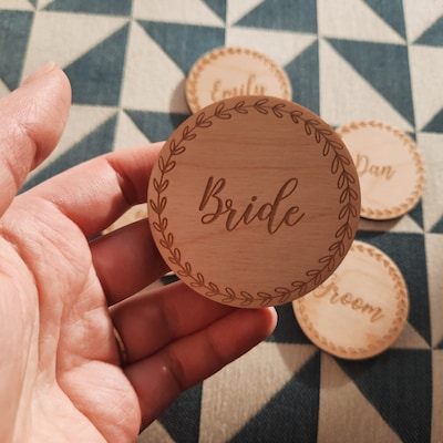 Personalised Wooden Drink Tokens Customise With Your Company - Etsy