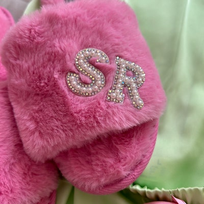 Red Old English Letter Patches Iron on / Sew Retro Alphabet Embroidery ...