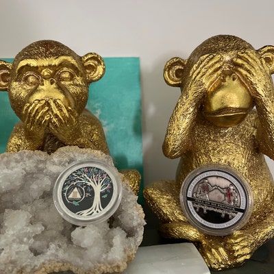 1 Year Sobriety Coin Tree of Life AA Chip 1-40 Years AA Medallion and ...