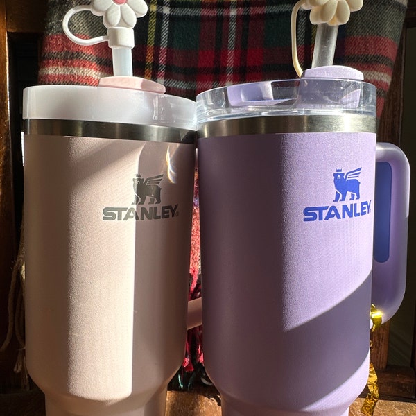 Retro Daisy Tumbler Straw Topper Floral Bottle Straw Cover Silicone ...