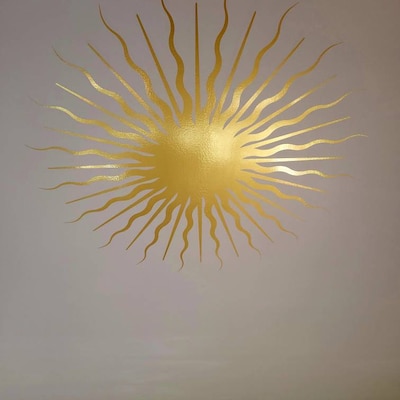 BLACKFISH Mystique Huge Golden Sun Sticker 100x100 Cm / 40x 40 1 Piece ...