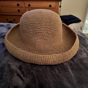 Crocheted Raffia Straw Sun Hat Pattern Floppy Beach Hat - Etsy