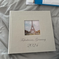 Large Traditional Book Bound Plain Photograph Album With Opaque ...