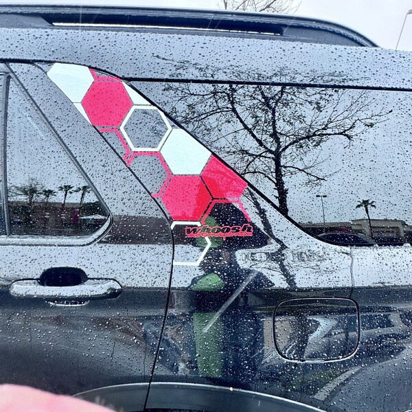 Hexagon / Honeycomb JDM Car Decal Sticker 4.5inch / Hex Side Vehicle ...