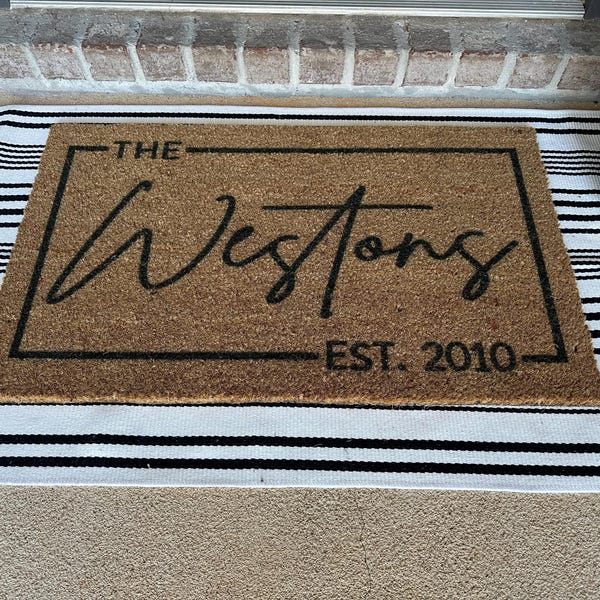 Open House Doormat, Business Logo Doormat, Real Estate Doormat, Realtor ...