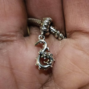 Retired Sterling Silver Best Friends Friendship Heart Charm With Clear ...