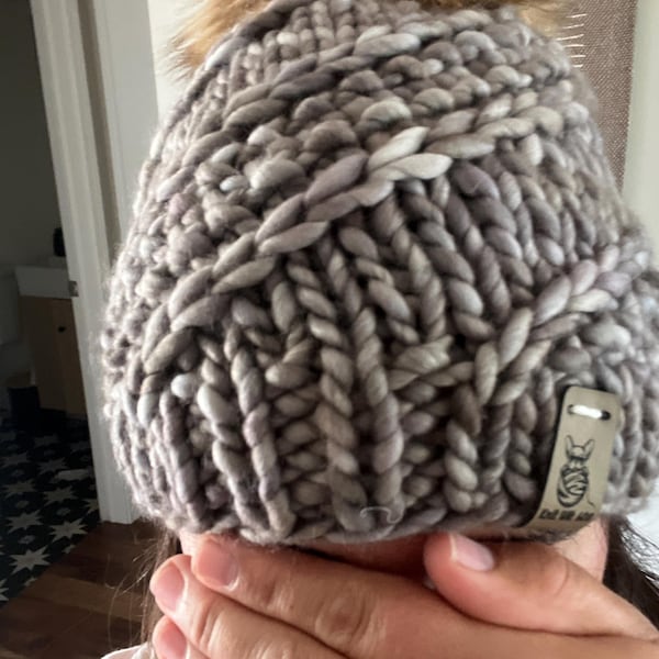 Verona Wildcat Knit Hat Cozy Handmade Knitted Hat, Wool Hat, Cozy ...