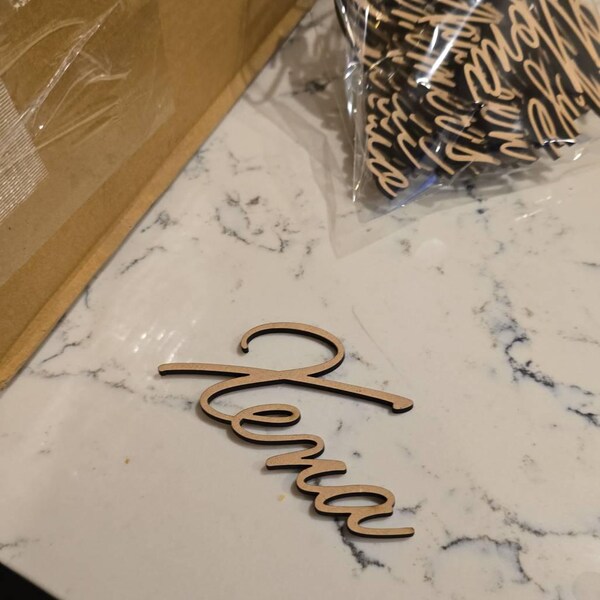 MDF Laser Cut Names | Wedding Place Names | Table Decoration - Etsy
