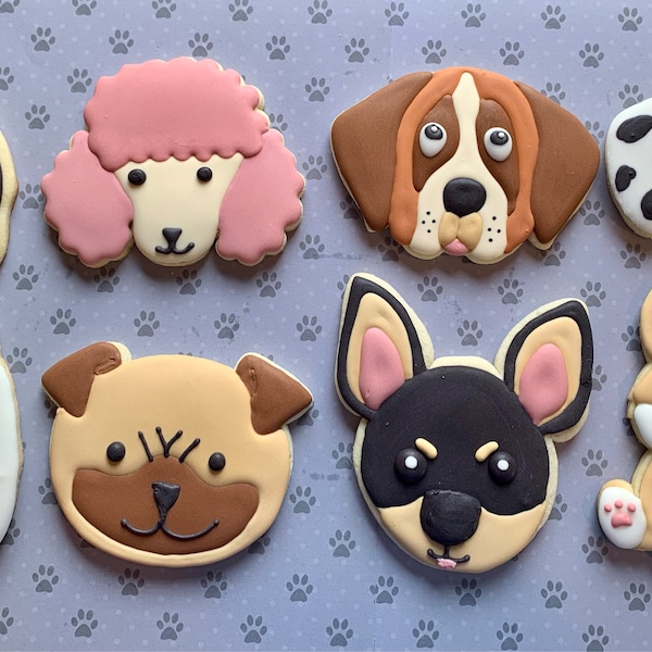 Dog Face Cookie Cutter Chihuahua Bichon Springer Spaniel St. Bernard ...