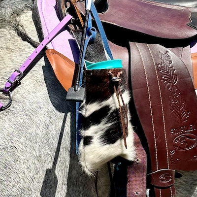 Saddle Drink Holder Genuine Cowhide Leather - Etsy