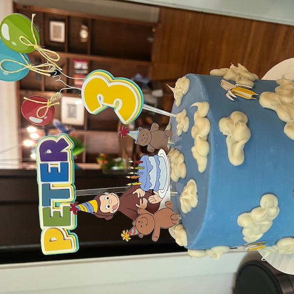 Curious George Cake Topper - Etsy