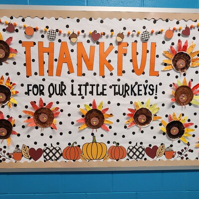 Thanksgiving Bulletin Board Kit & Student Activity - Etsy