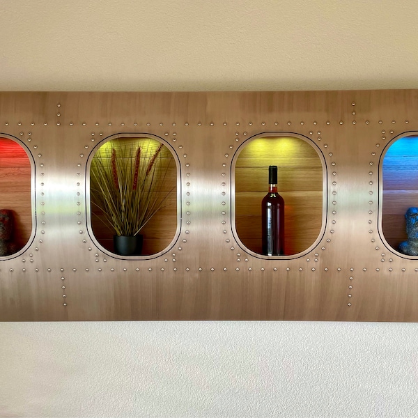 Airplane Cabinet Aircraft Window Wall Bar Shelf Aviation Furniture ...