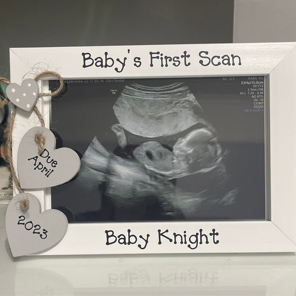 Personalised Baby First Scan Ultrasound Photo Frame New Parents ...