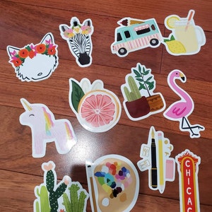 Vinyl Sticker Pack Bundle Modern Laptop Sticker Cute Water | Etsy