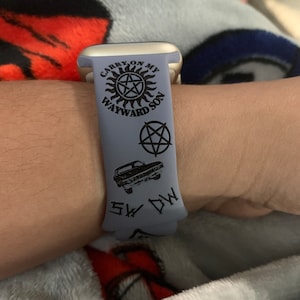 Horror Movie Villains Laser Engraved Apple Watch Band for 38/40/41/42 ...