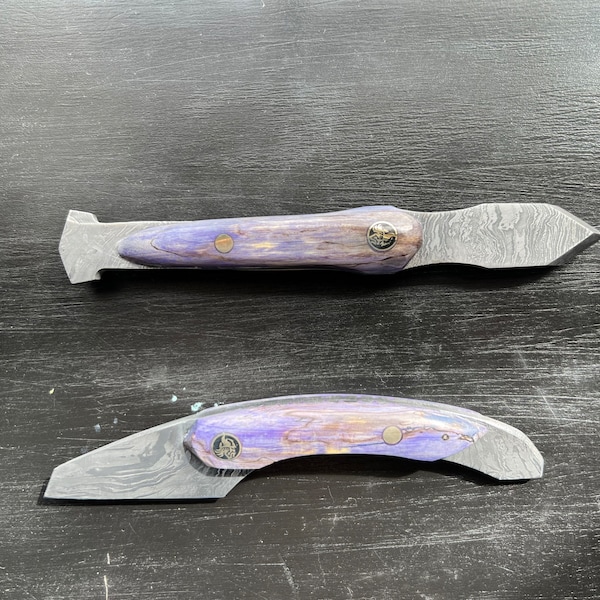 Brown Malleeknife Handle Scales 3/8 X1.5 X 5. S53 - Etsy