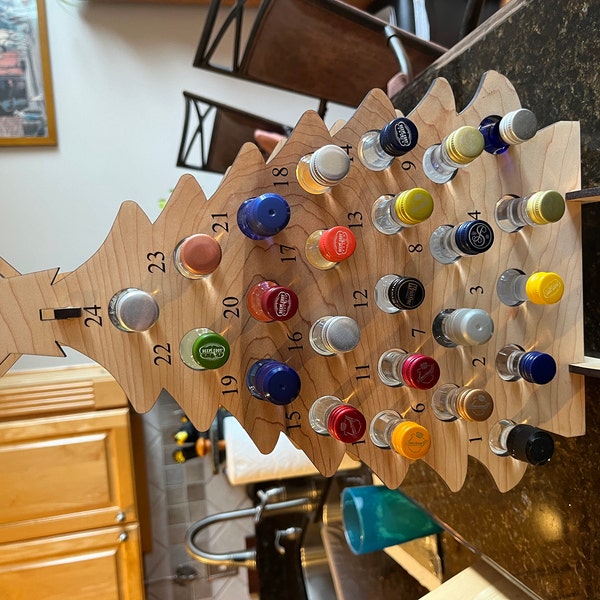 Mini Liquor Bottle Christmas Tree, Alcohol Advent Calendar, Adult ...