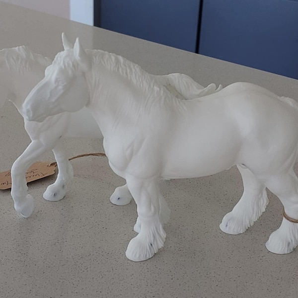 Unpainted Artist Resin Model Horse Medallion, Thoroughbred Mare Plaque ...