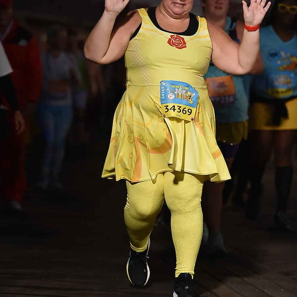 Belle Princess Running Costume Skater Dress - Etsy