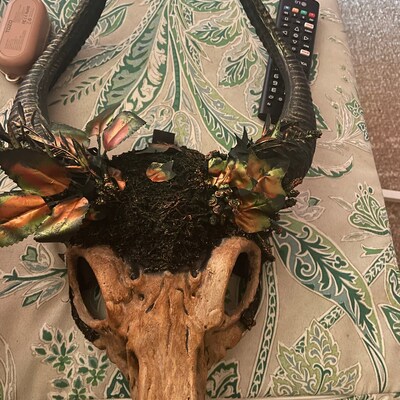 Forest Ram Horn Headdress Witch, Whimsical Animal Antlers Witch ...