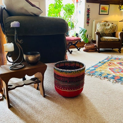 FIESTA Braided Square Rug Flat Weave With Natural Jute and - Etsy UK