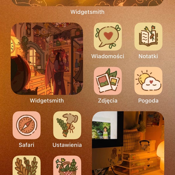 ORIGINAL Cottagecore / Fall Aesthetic App Icons | Hand Drawn | Ios and ...