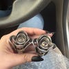 Spark Plug Rose - Scrap Metal Flower Welded Upcycled Car Parts Artwork ...