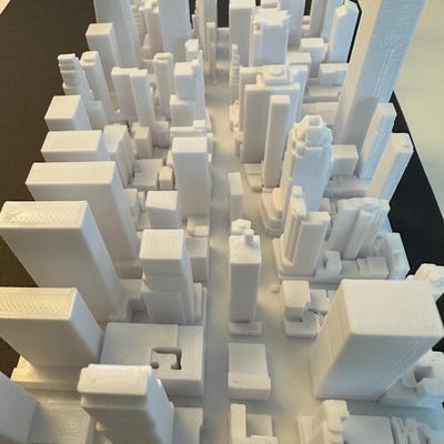 Midtown Manhattan City 3D Print File STL File for 3D Printing 3D Map of ...