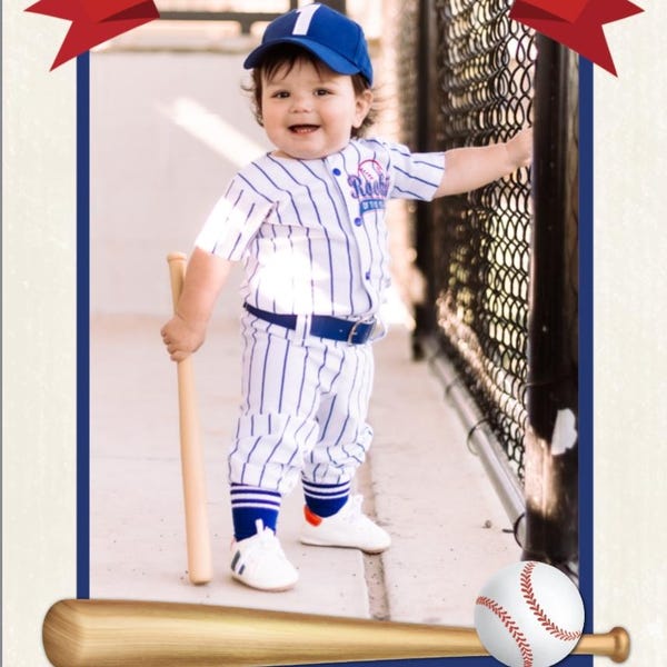 Baseball Players Card Rookie of the Year Trading Card First Birthday ...