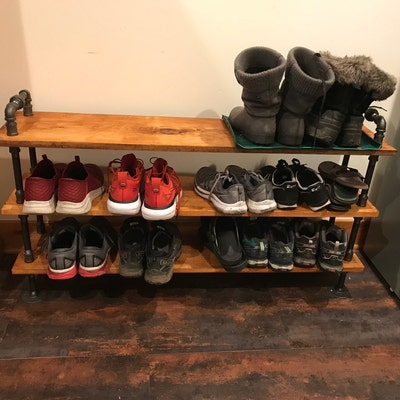 Buy Wall Mount Slanted Shoe Rack Shoe Rack Storage Wall Mounted Shoe ...