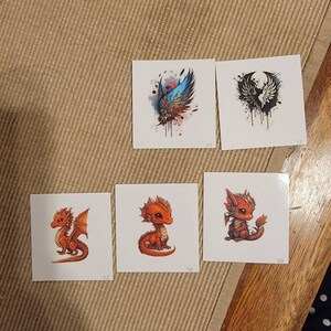 Cute Chibi Blue Dragon Sticker Adorable Fantasy Vinyl - Etsy