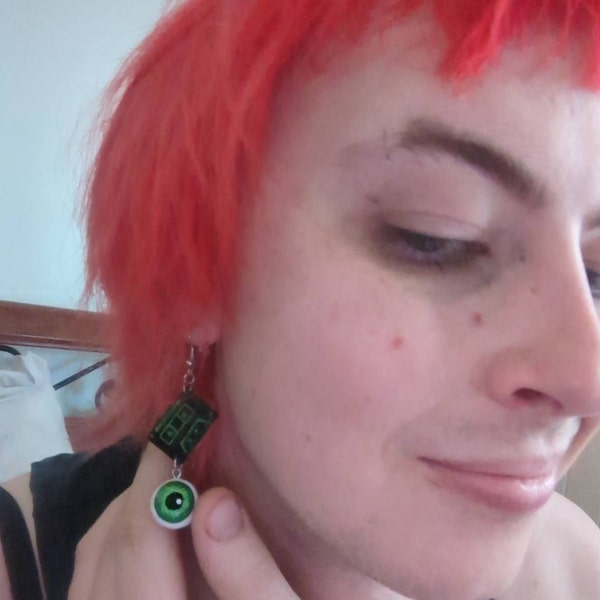 The Magnus Archives Inspired Handmade Casette/eye Earrings - TMA Fears ...