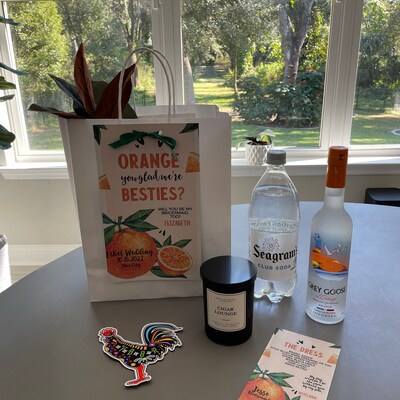 INSTANT DOWNLOAD, Orange Valentine's Day Tags, Valentine's Card for ...