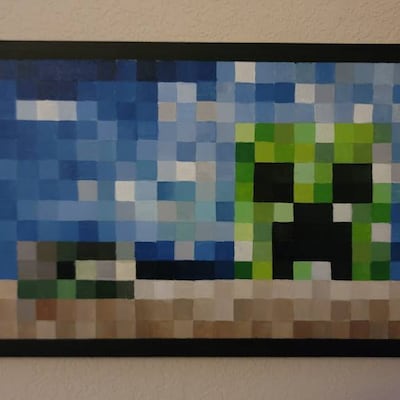 Creeper Painting Guide - Etsy