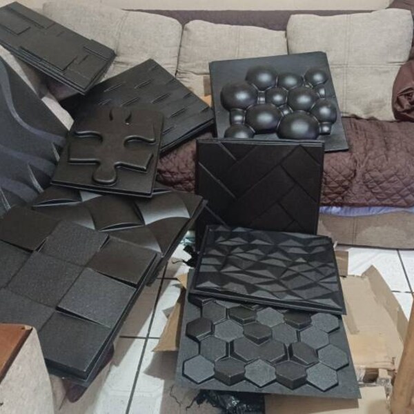 3D Plastic Molds for Gypsum Decorative Tiles Home Design Office Design ...