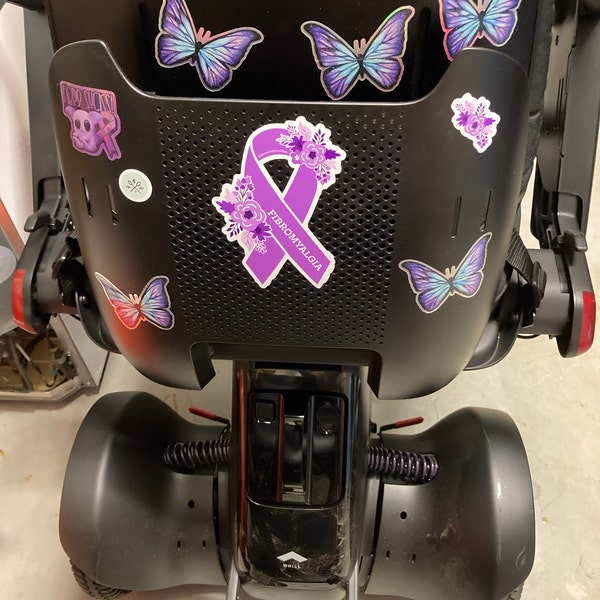 Fibromyalgia Stickers, Fibro Awareness Ribbon Sticker, Fibromyalgia ...
