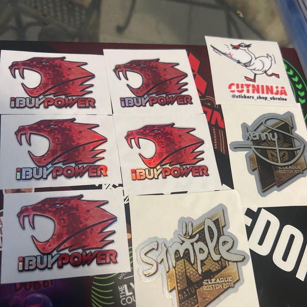 X9 Ibuypower Holo Katowice 2014 Stickers From CS GO in Real Life Set ...