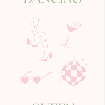 Dancing Queen Art Print, Dancing Queen Poster, Mamma Mia Wall Art ...