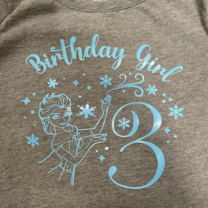 Elsa Birthday Girl 3rd Birthday Queen Elsa Princess Birthday INSTANT ...