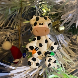 Cow With Lights Ornament - Etsy