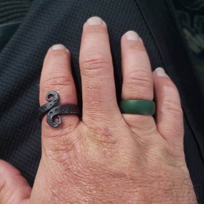 Forged Iron Ring - Etsy