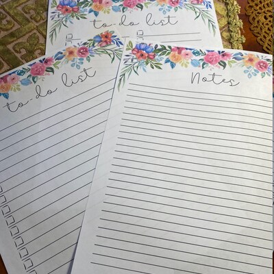 Watercolor Planner Bundle Printable Daily Weekly Monthly Blank Planner ...