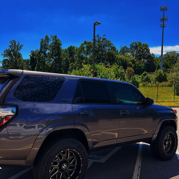 Fits 2010-2024 Toyota 4RUNNER Rear Side Window Leopard Cheetah Print ...