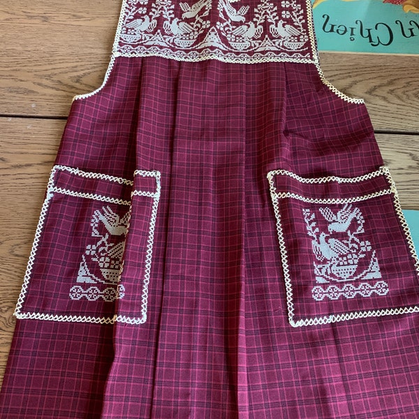 Mandil Mexicano Traditional Mexican Kitchen Apron Cooking Cleaning ...