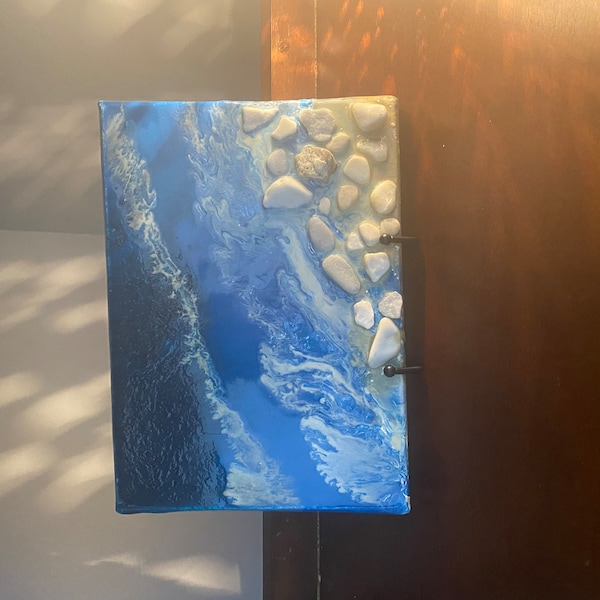 3D Wave Art on Canvas Original. Acrylic Paint With Plaster 3D Waves.sea ...