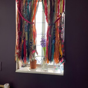 Bohemian Rag Chop Valance | Etsy